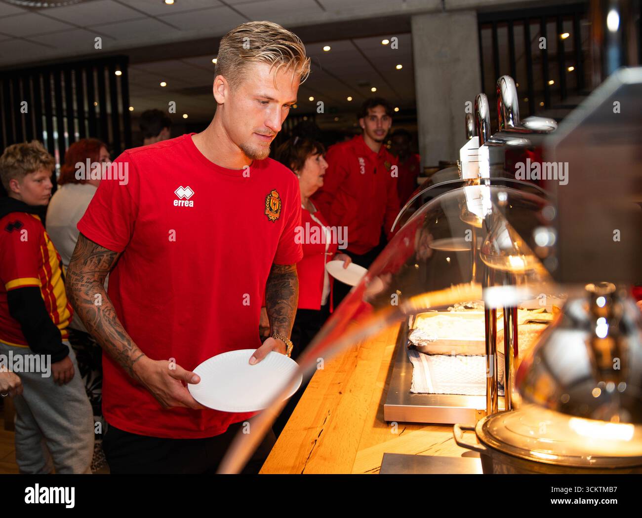 Mechelen's Fredrik Hammar pictured during the fan day of JPL soccer team KV Mechelen, Saturday ...