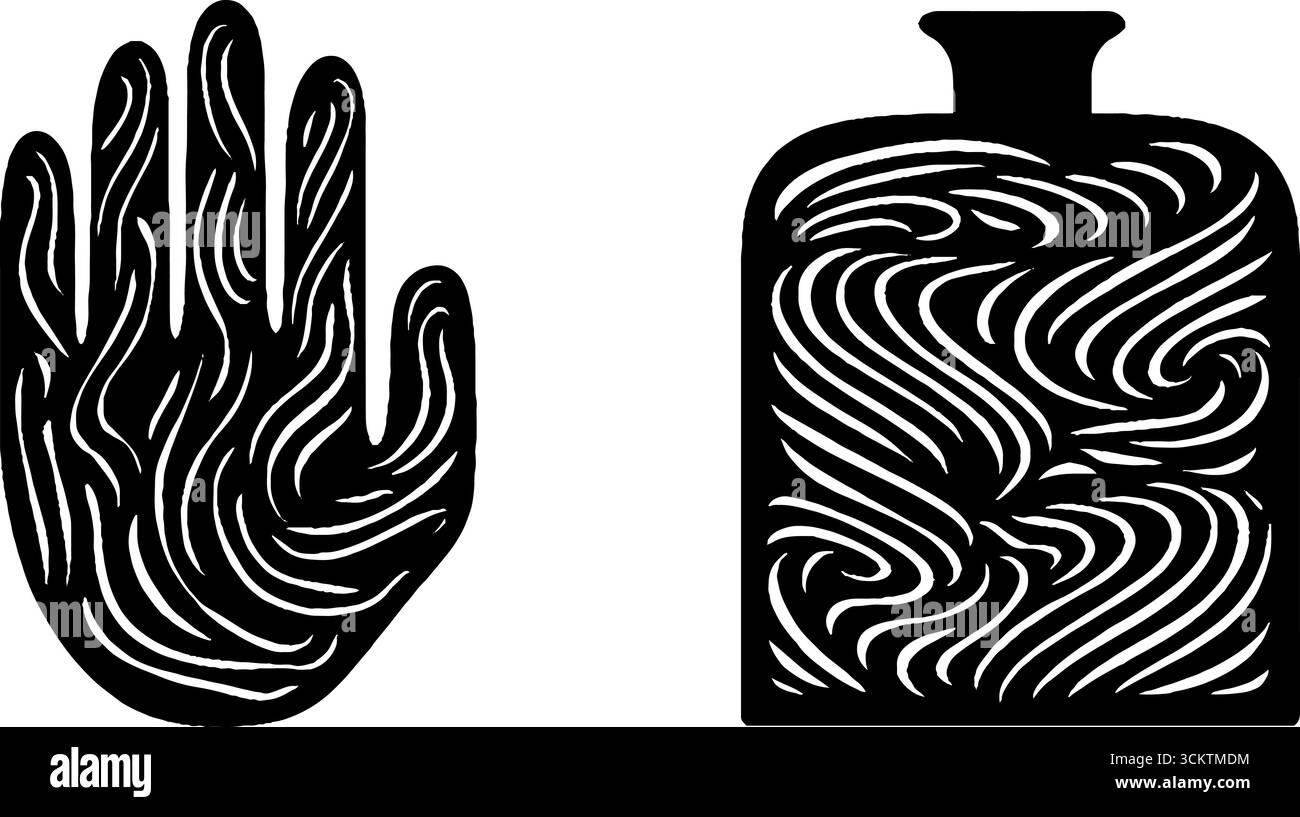 Curved bottle design Stock Vector Images - Alamy