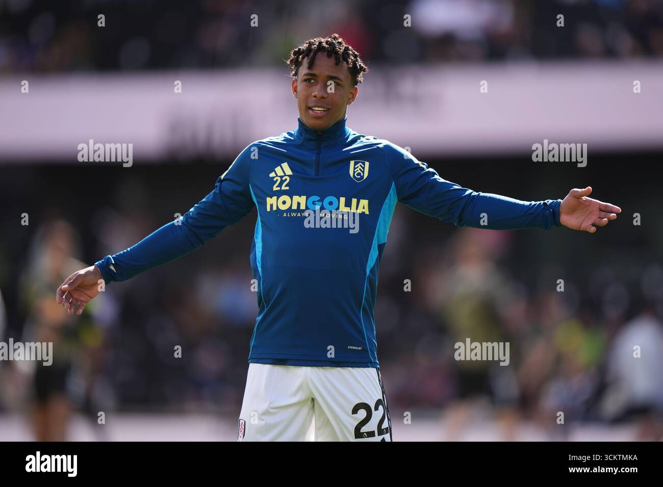 Fulham's Kevin Santos Lopes de Macedo ahead of the Premier League match ...