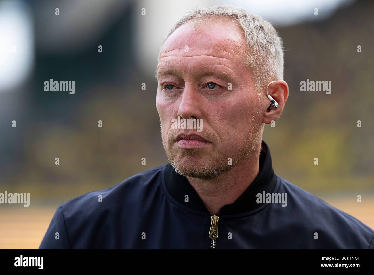 Broendby's Head Coach Steve Cooper during the Super League match ...