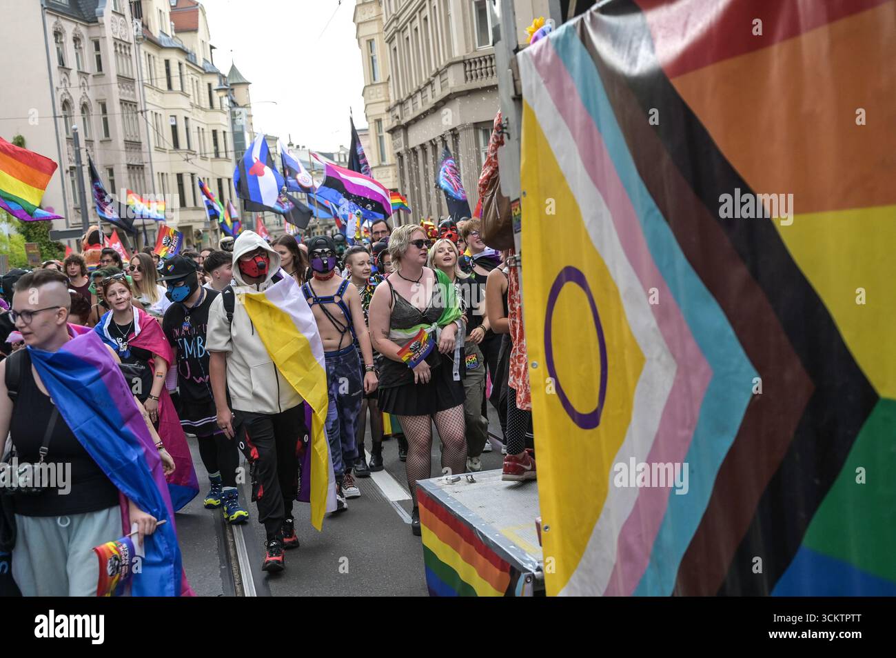 13 September 2025, Saxony-Anhalt, Halle (Saale): The Christopher Street ...