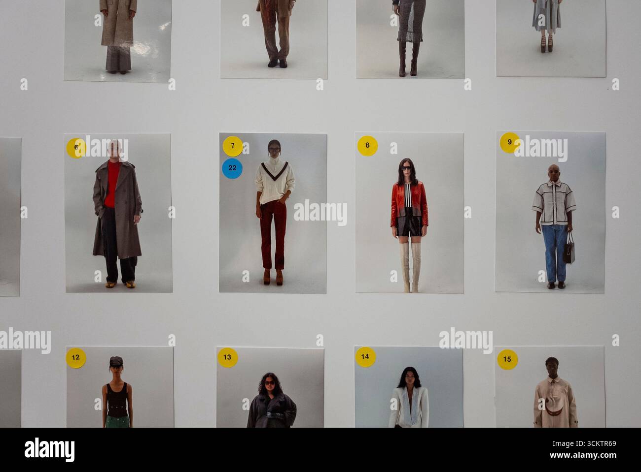 Images are displayed of models for the eBay Endless Runway show during ...