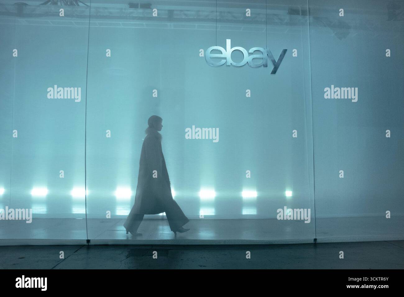 A model walks the runway at the eBay Endless Runway show during New ...