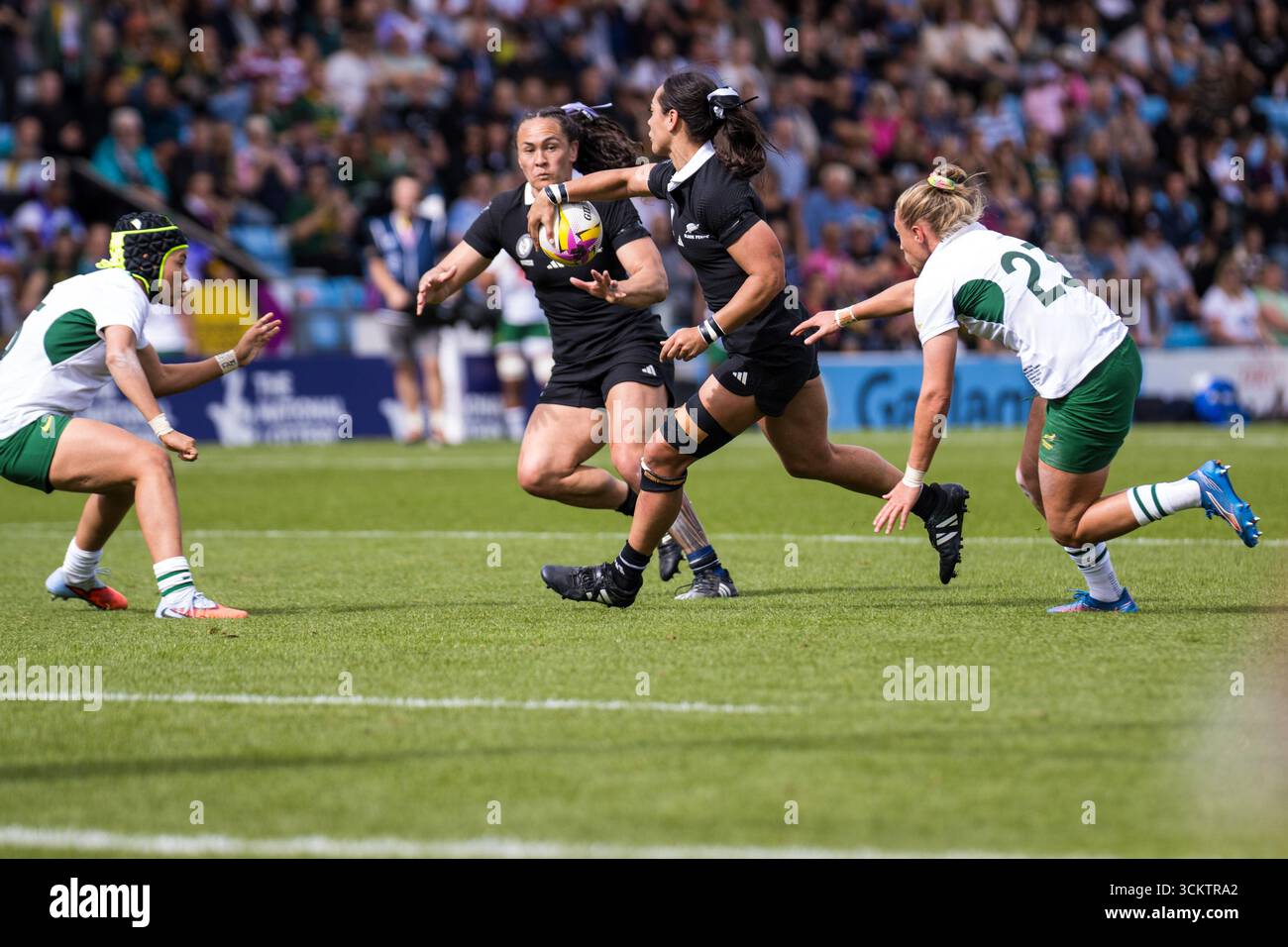 Stacey Waaka (Centre – New Zealand, Chiefs Manawa and Waikato) with a ...
