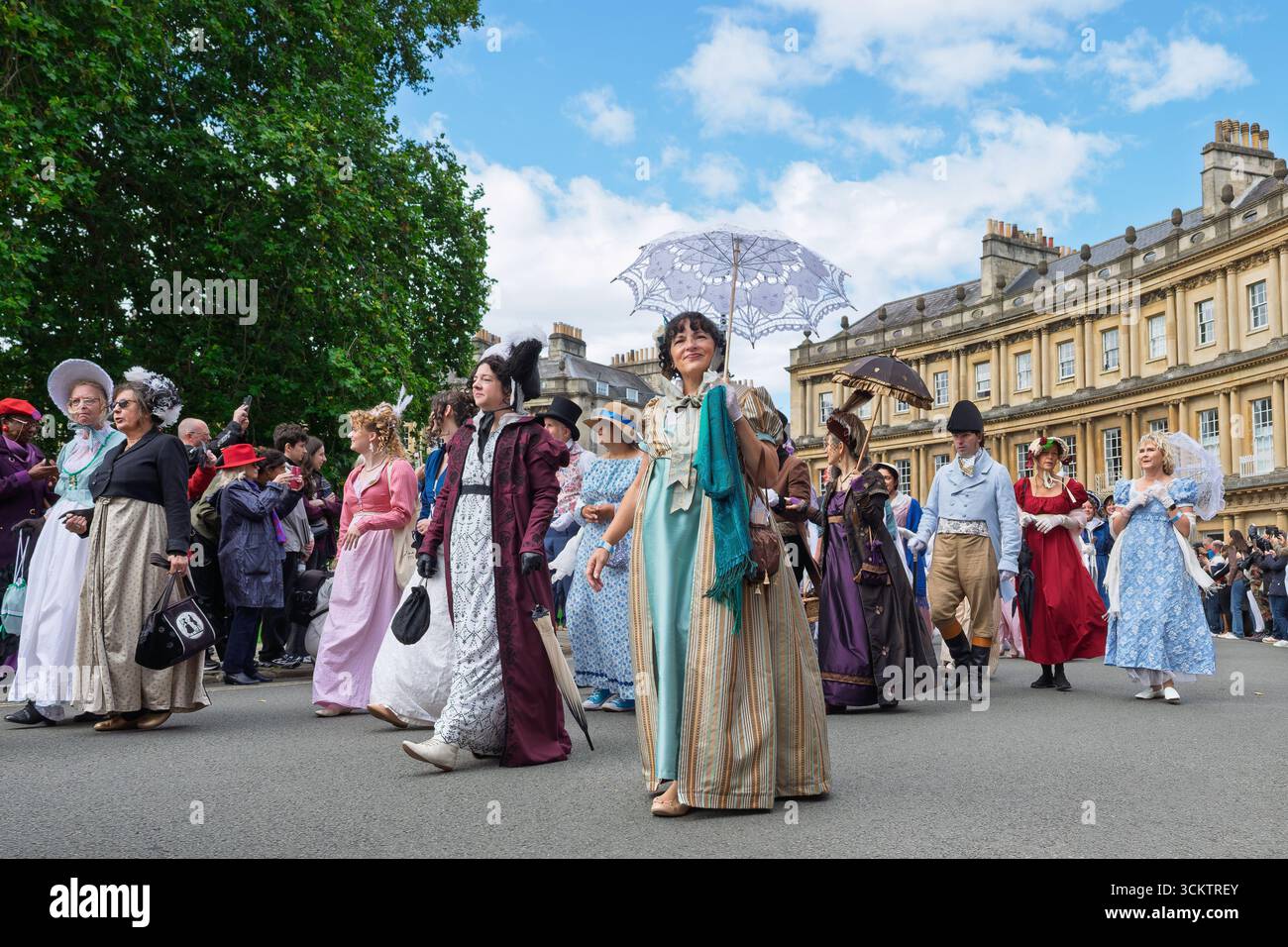 Bath, UK. 13th Sep, 2025. Celebrating 250 years since Jane Austen’s birth, Jane Austen fans ...