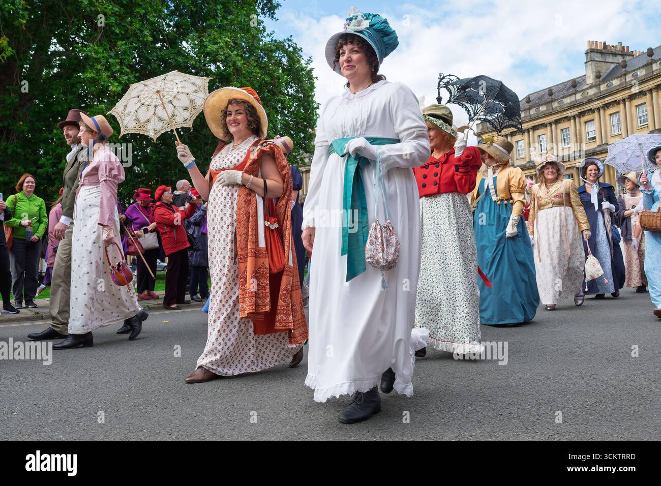 Bath, UK. 13th Sep, 2025. Celebrating 250 years since Jane Austen’s birth, Jane Austen fans ...