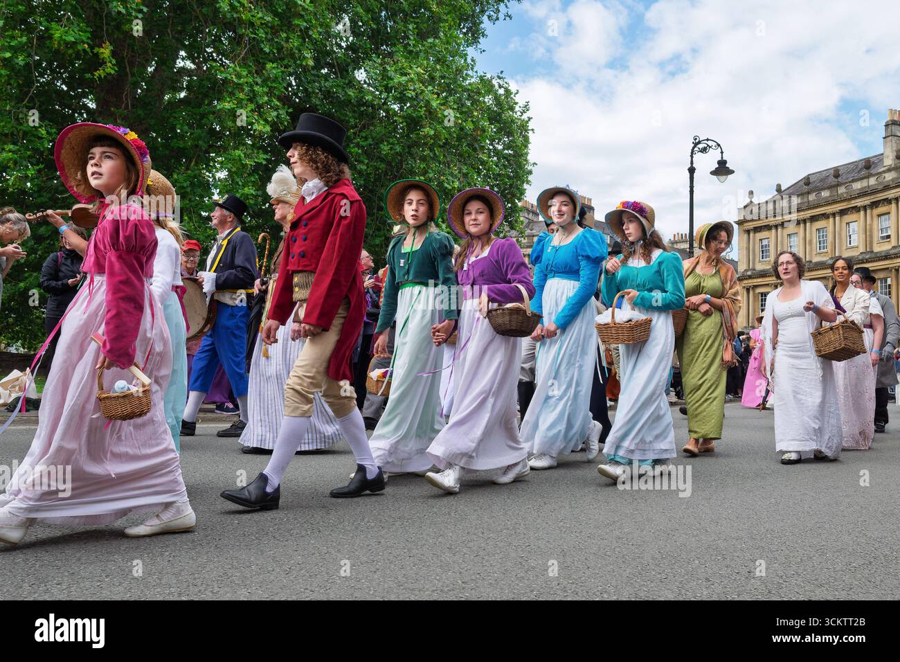 Bath, UK. 13th Sep, 2025. Celebrating 250 years since Jane Austen’s birth, Jane Austen fans ...