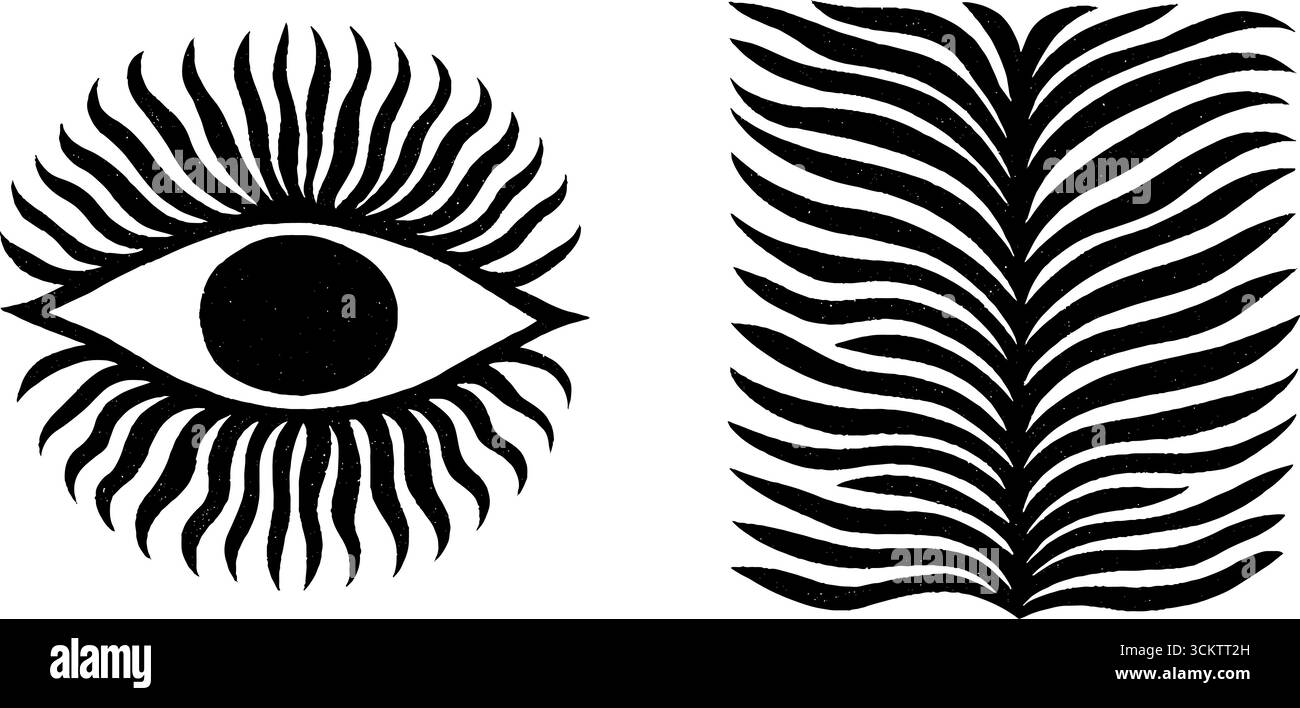 Mystical oracle eye and laurel symbol with smoke elements for prophecy ...