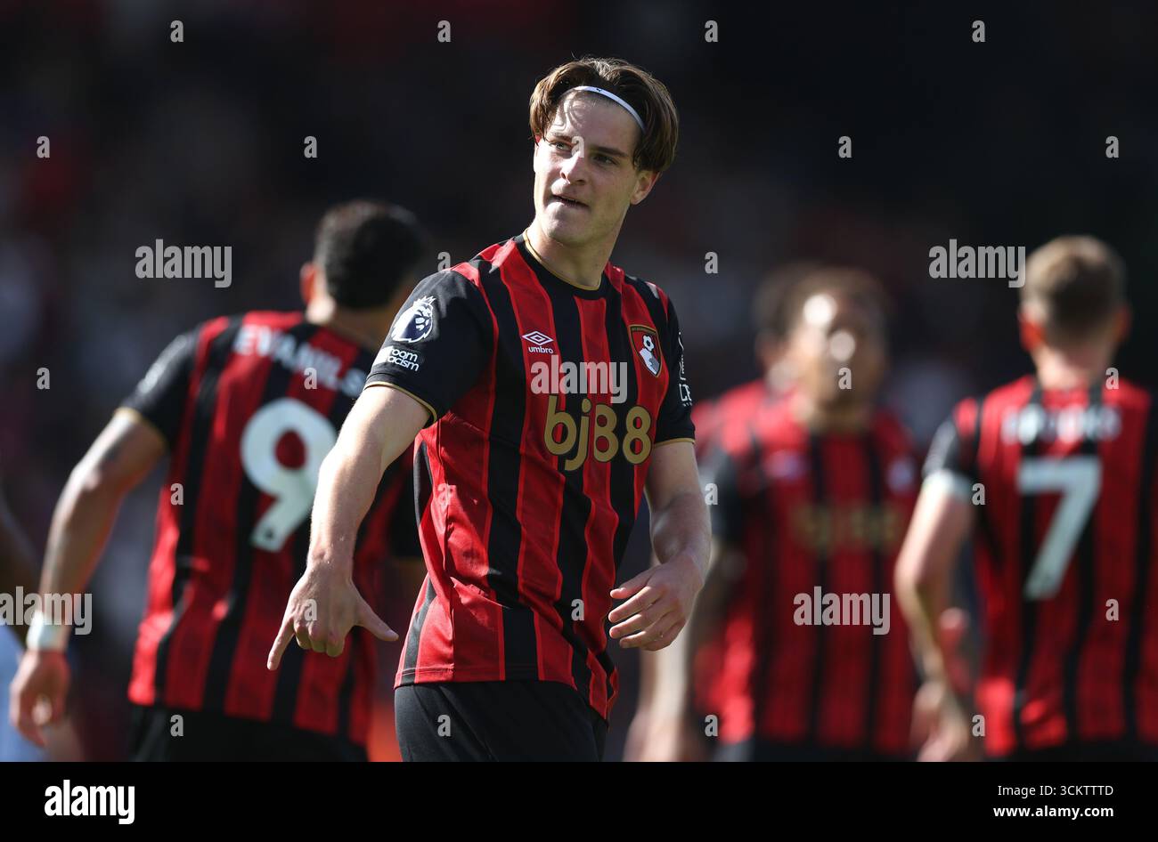Bournemouth's Alex Scott celebrates scoring their side's first goal of ...