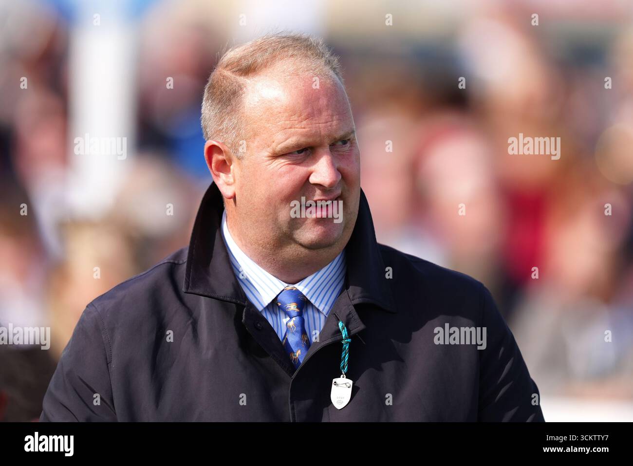 Trainer David Menuisier during St Leger Day of the Betfred St Leger ...