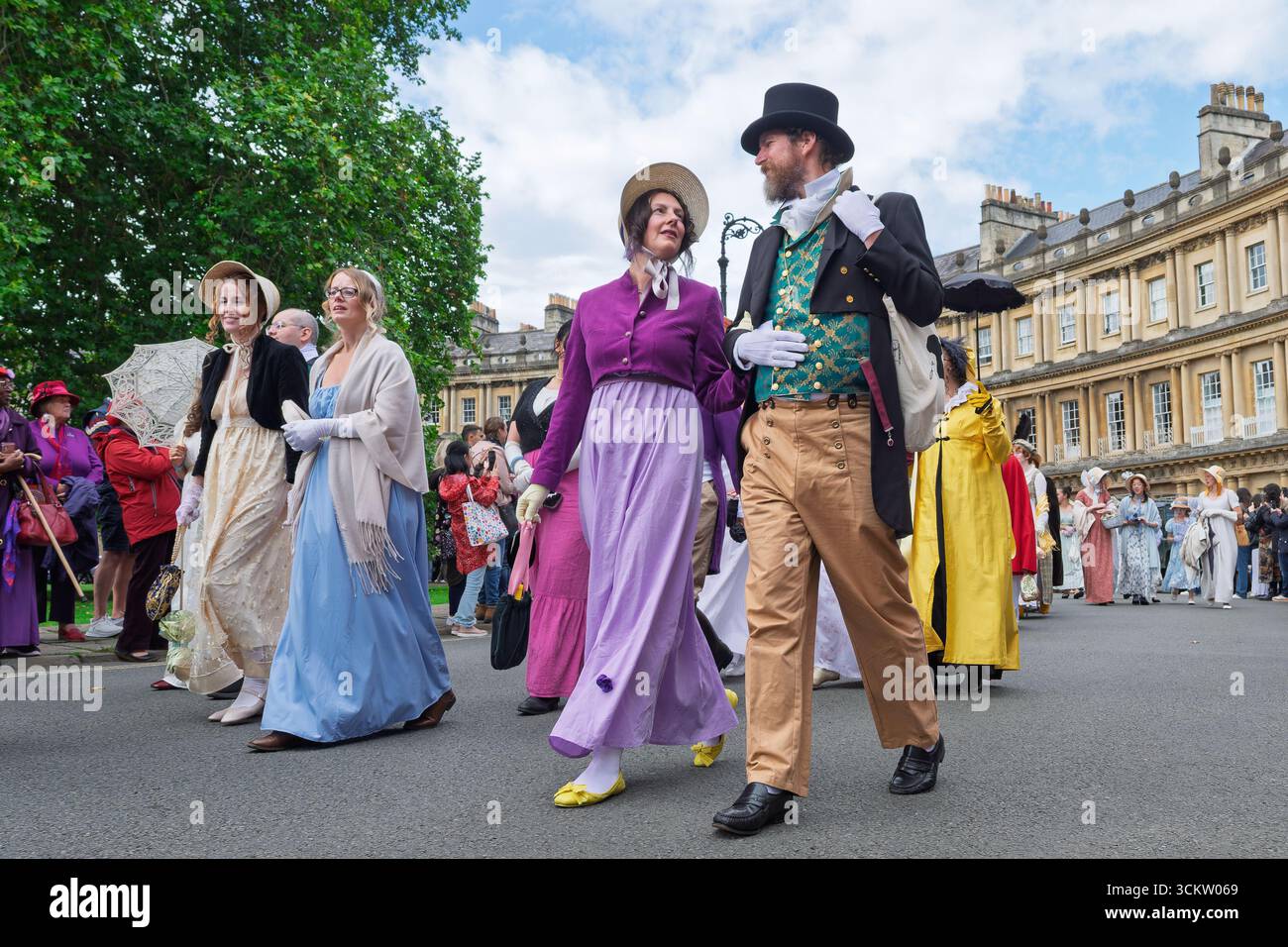 Bath, UK. 13th Sep, 2025. Celebrating 250 years since Jane Austen’s birth, Jane Austen fans ...