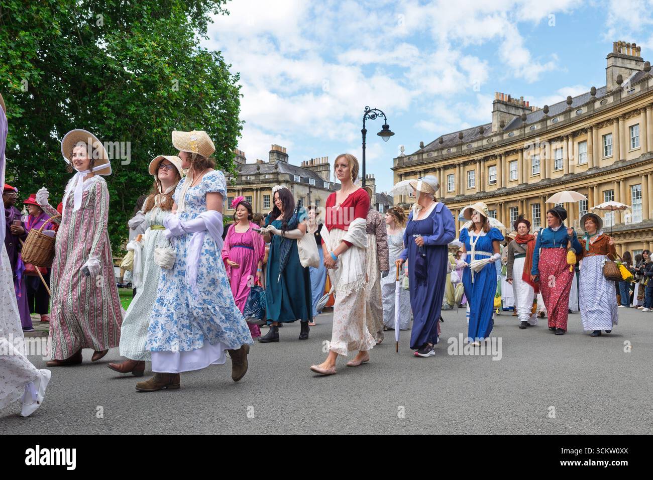 Bath, UK. 13th Sep, 2025. Celebrating 250 years since Jane Austen’s birth, Jane Austen fans ...