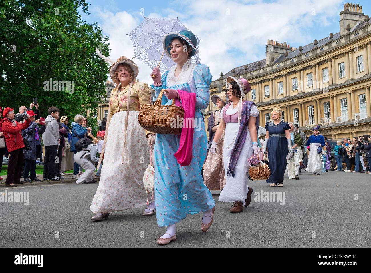 Bath, UK. 13th Sep, 2025. Celebrating 250 years since Jane Austen’s birth, Jane Austen fans ...