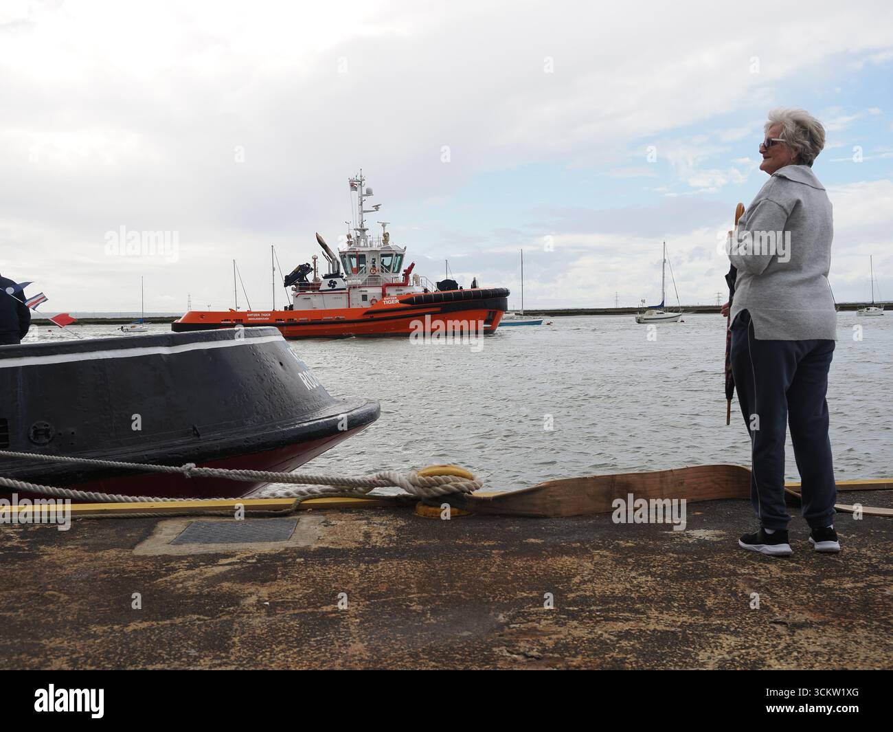Queenborough, Kent, UK. 13th Sep, 2025. Sheerness Harbour tug Svitzer ...