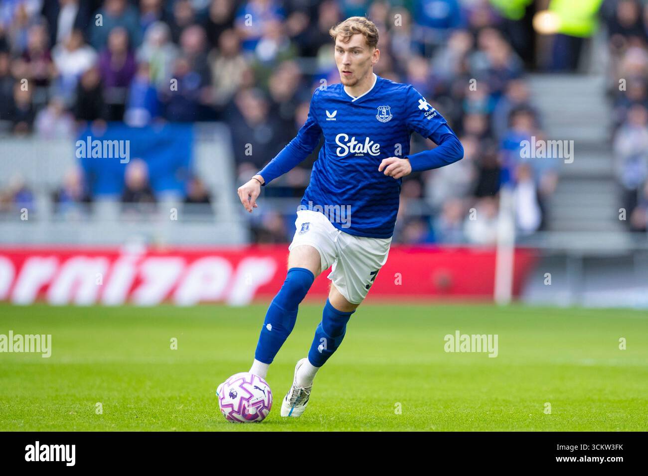 James Garner #37 of Everton F.C. in action during the Premier League ...