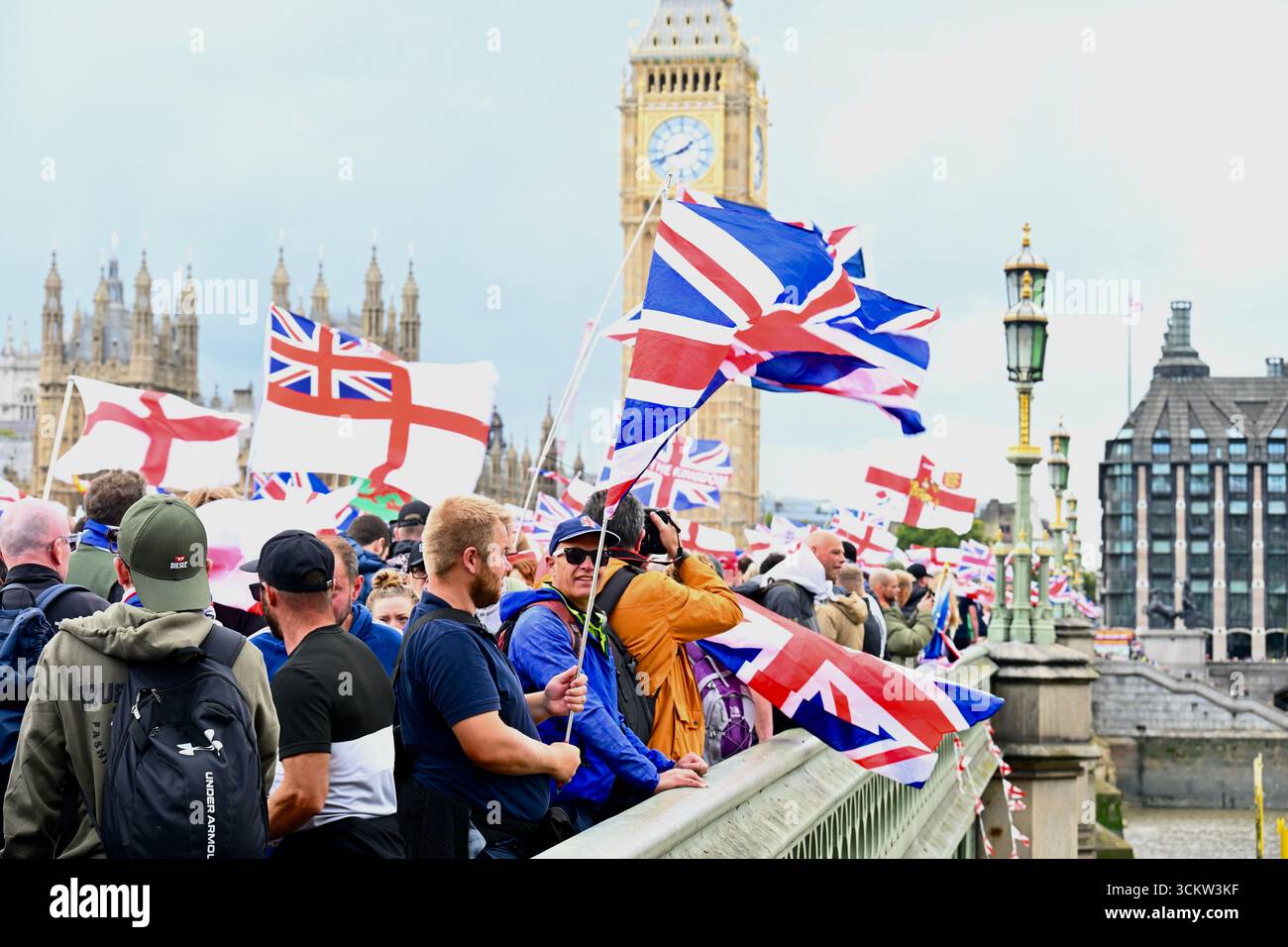 London, UK. Unite the Kingdom March. Some 110,000 activists marched ...