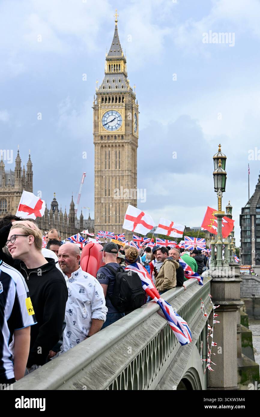 London, UK. Unite the Kingdom March. Some 110,000 activists marched ...