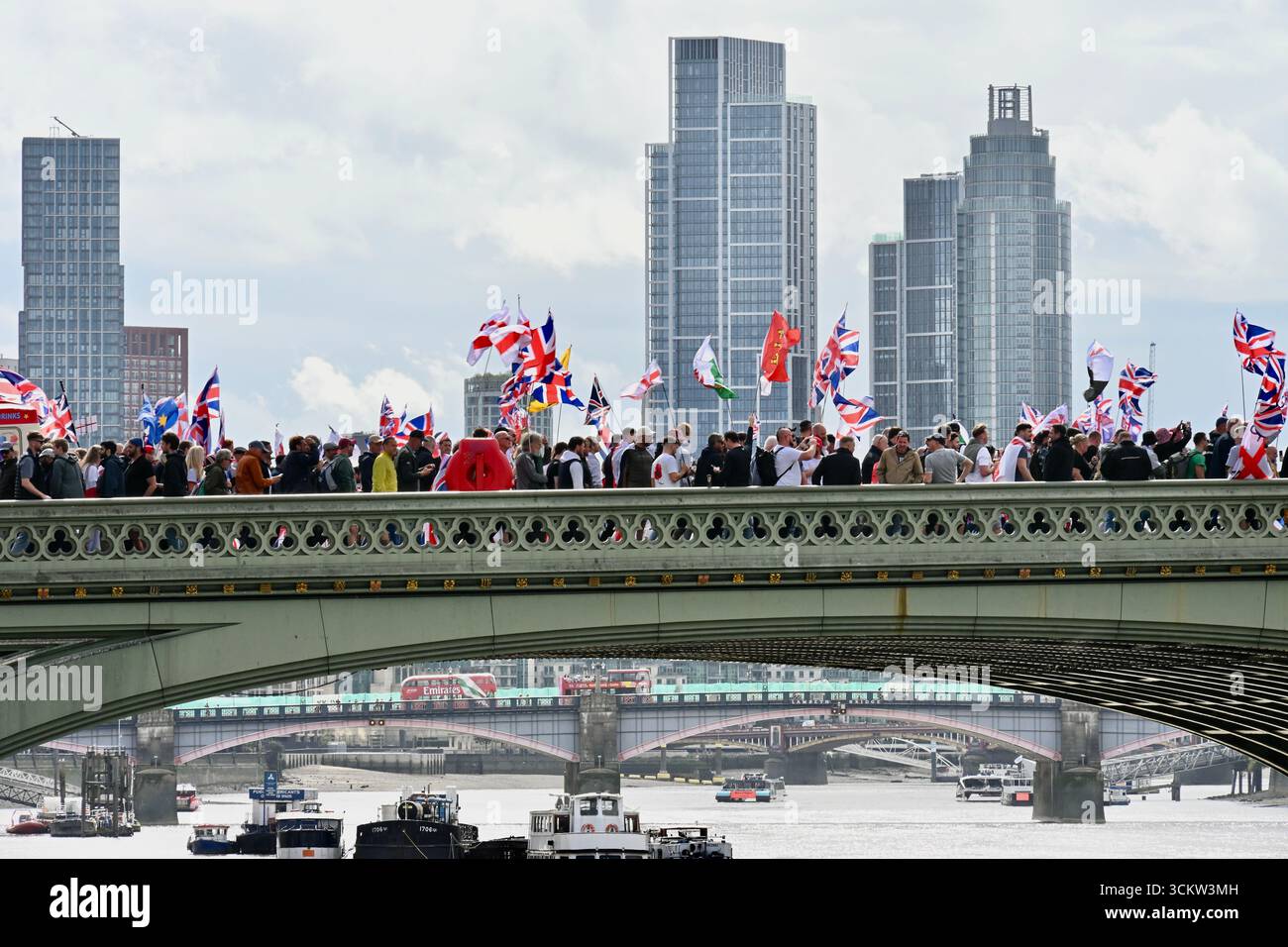 London, UK. Unite the Kingdom March. Some 110,000 activists marched ...