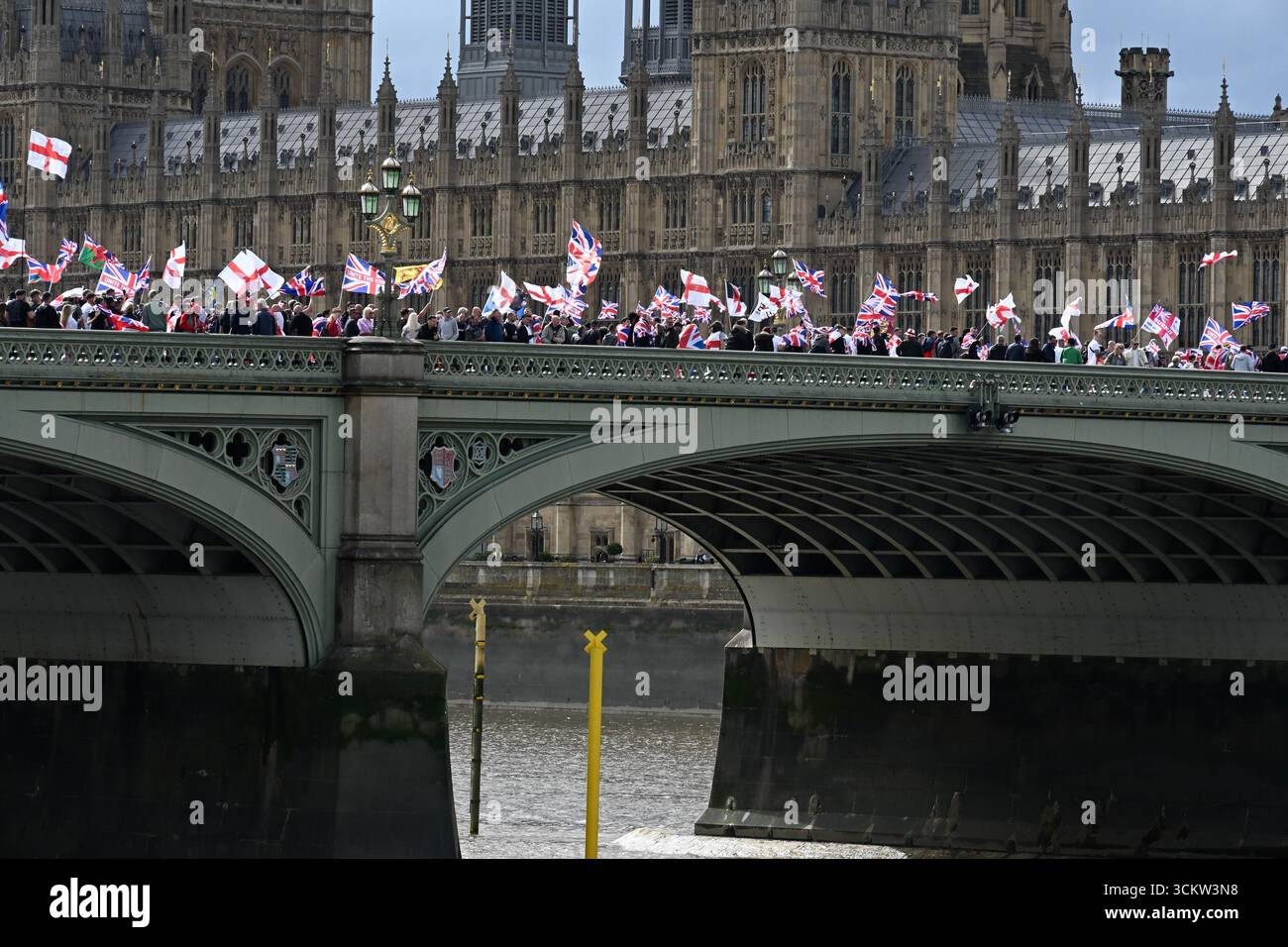 London, UK. Unite the Kingdom March. Some 110,000 activists marched ...