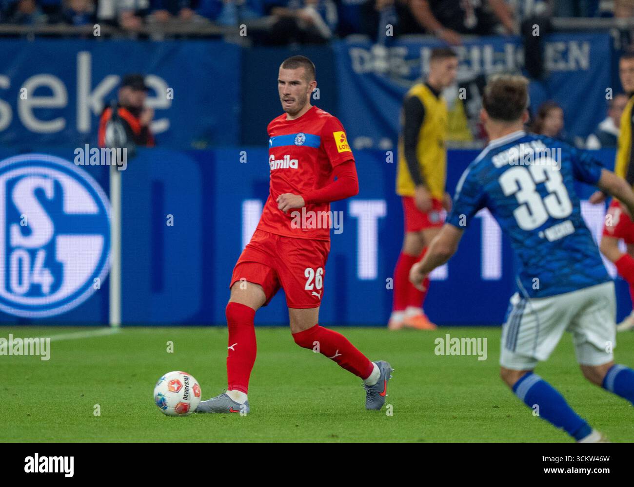David Zec (Holstein Kiel, 26) 13.09.2025, FC Schalke 04 - Holstein Kiel ...