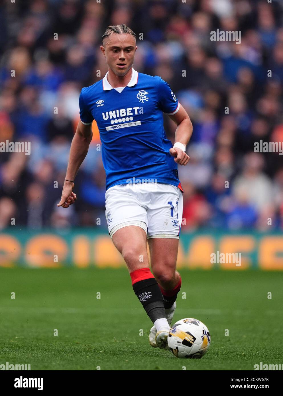 Rangers' Thelo Aasgaard during the William Hill Premiership match at ...
