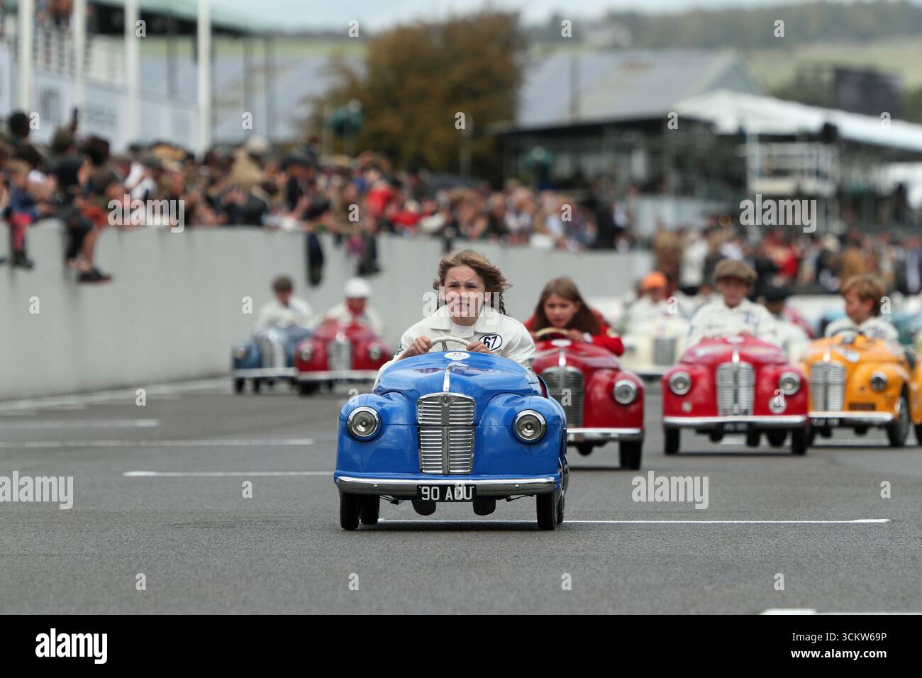 Goodwood, West Sussex, UK. 13th September 2025. Dylan Turner leads the ...