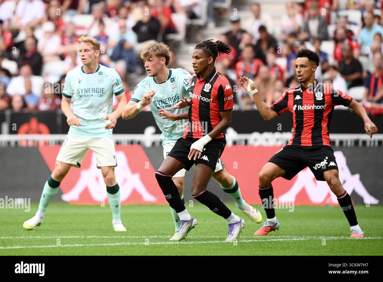 06 Hicham BOUDAOUI (ogcn) during the Ligue 1 McDonald's match between ...