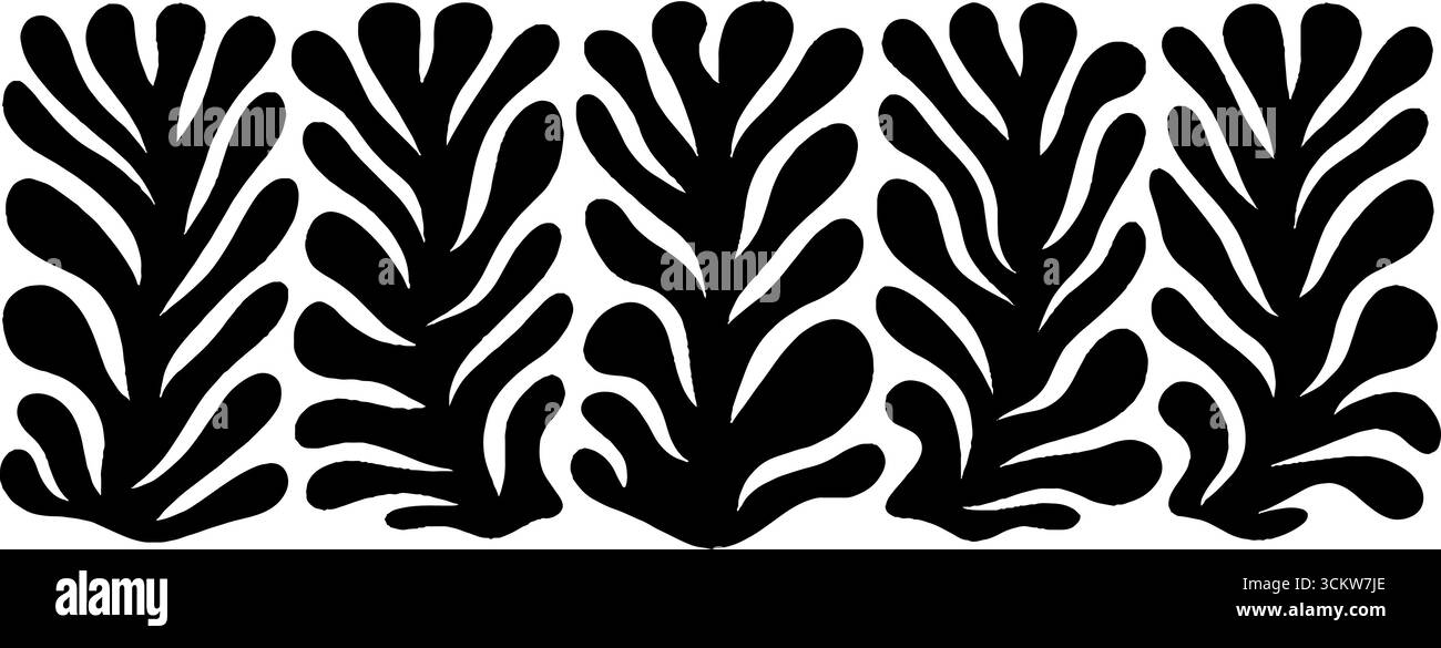 Ornate acanthus motif and key pattern frieze design for decorative art ...