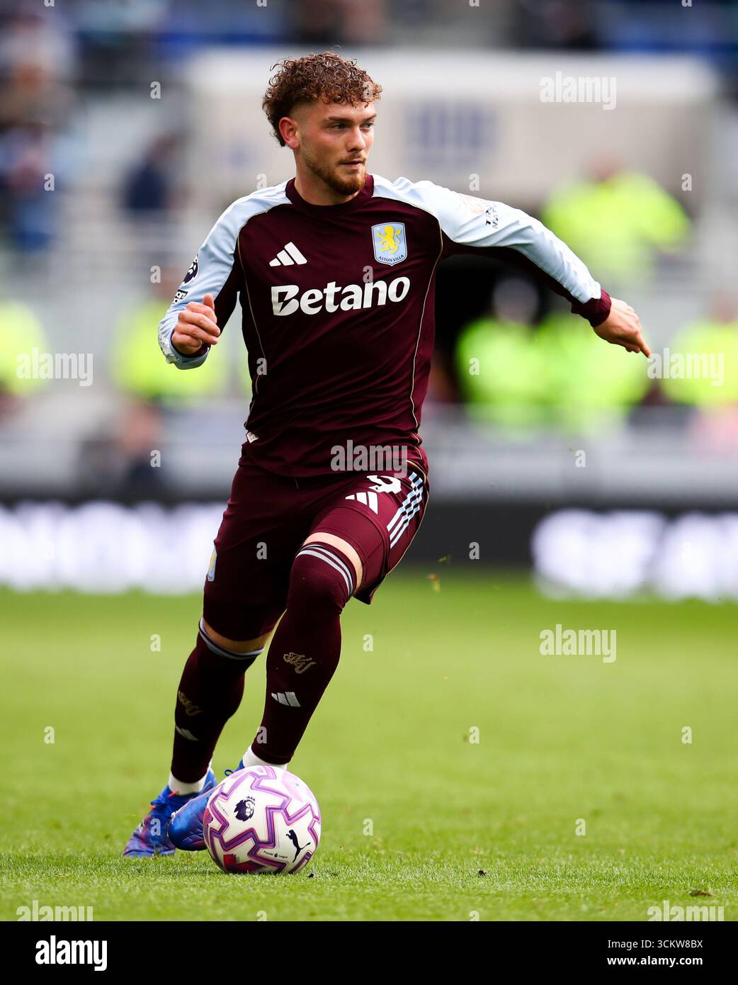 Aston Villa's Harvey Elliott during the Premier League match at the ...