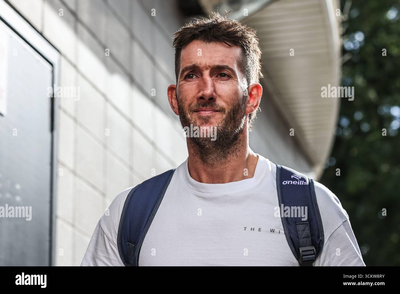 Stefan Ratchford of Warrington Wolves arrives during the Betfred Super ...