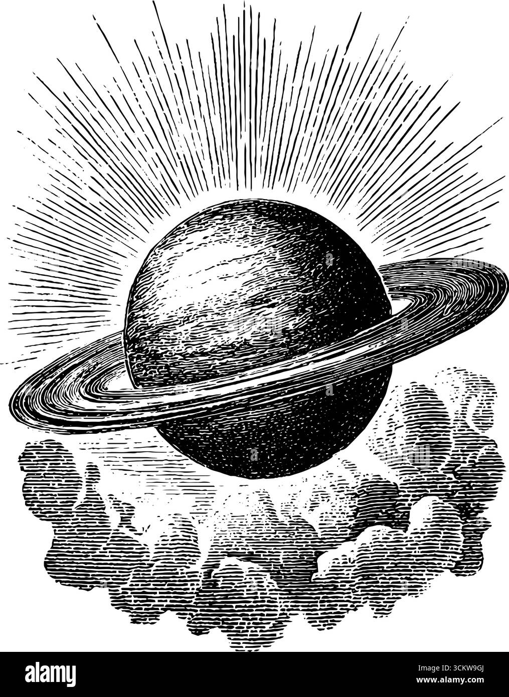 Abstract planet rings in Black and White Stock Photos & Images - Alamy
