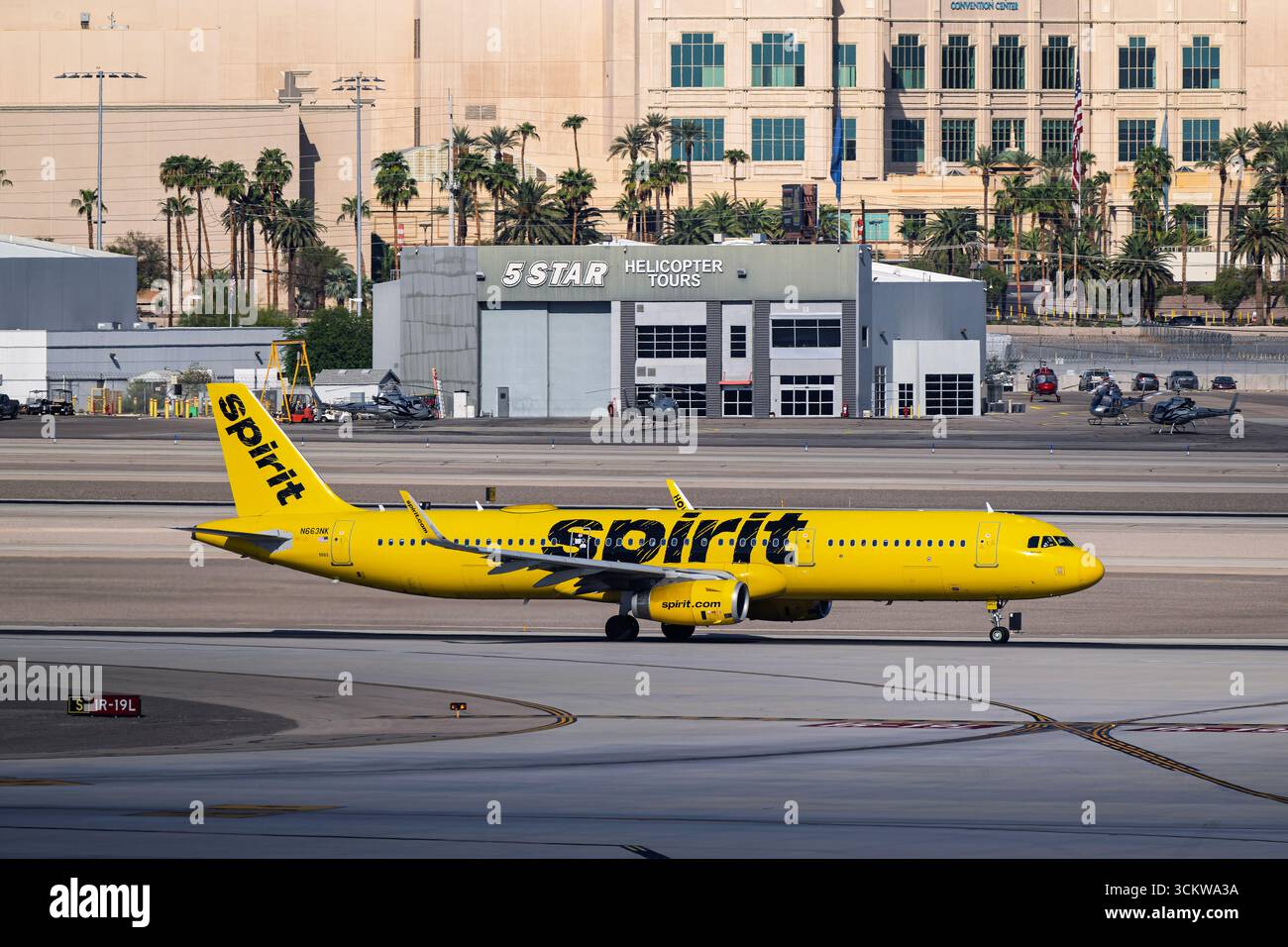 Harry Reid Airport 8-31-2025 Las Vegas NV USA Spirit Airlines Airbus ...