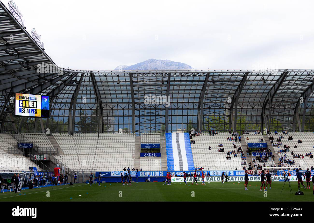 Stade des Alpes during the French Second Division Soccer Championship ...