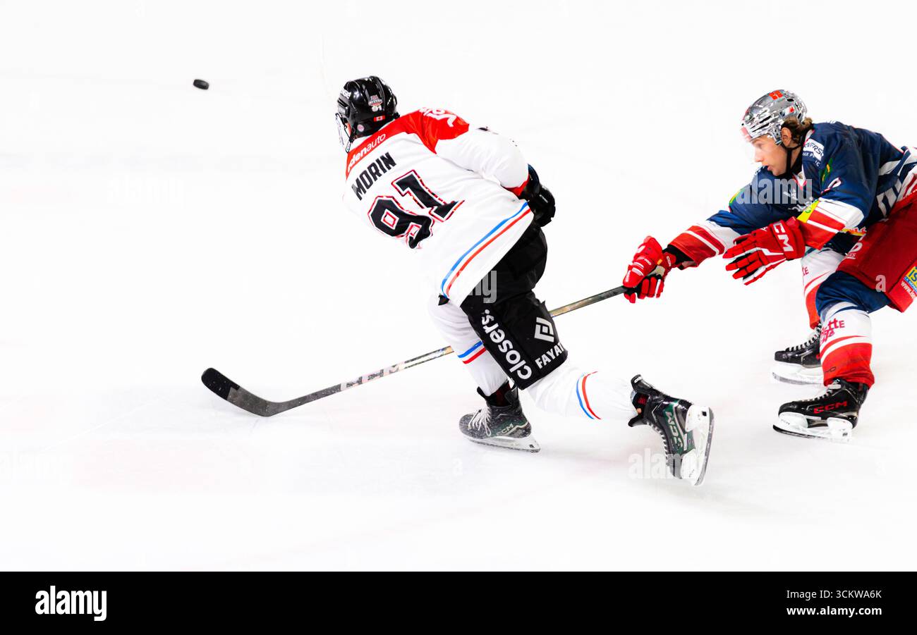Pierre-Olivier Morin (91 Bordeaux) in action during Synerglace Magnus ...