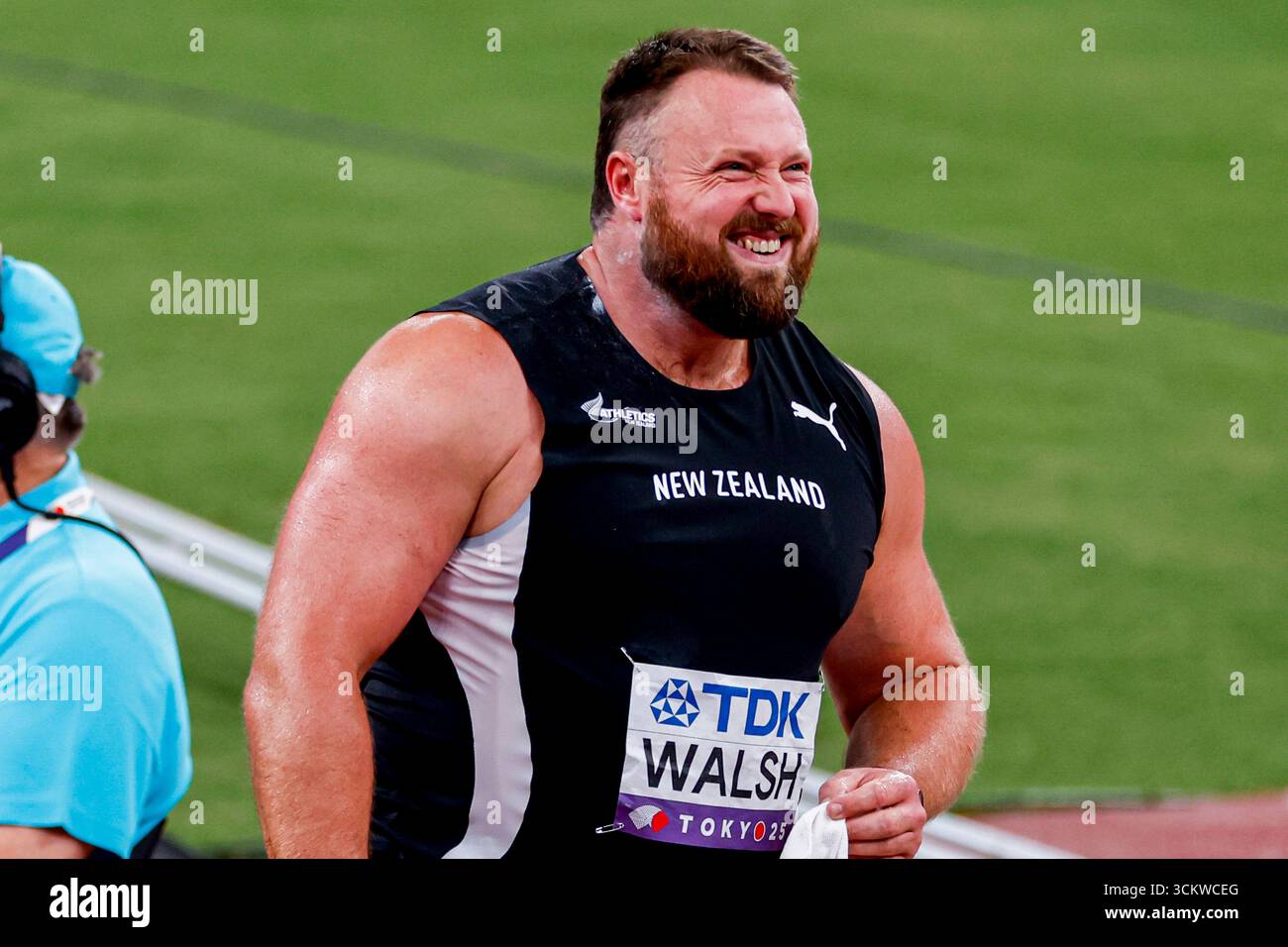 Tom Walsh of New Zealand competing in the Men's Shot Put Final during ...