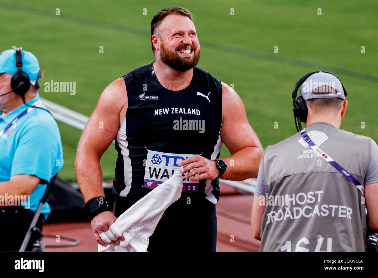 Tom Walsh of New Zealand competing in the Men's Shot Put Final during ...