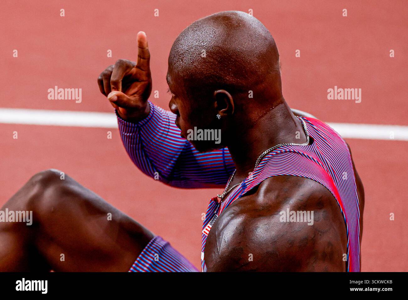 T''Mars Mccallum of United States of America looks exhausted after ...