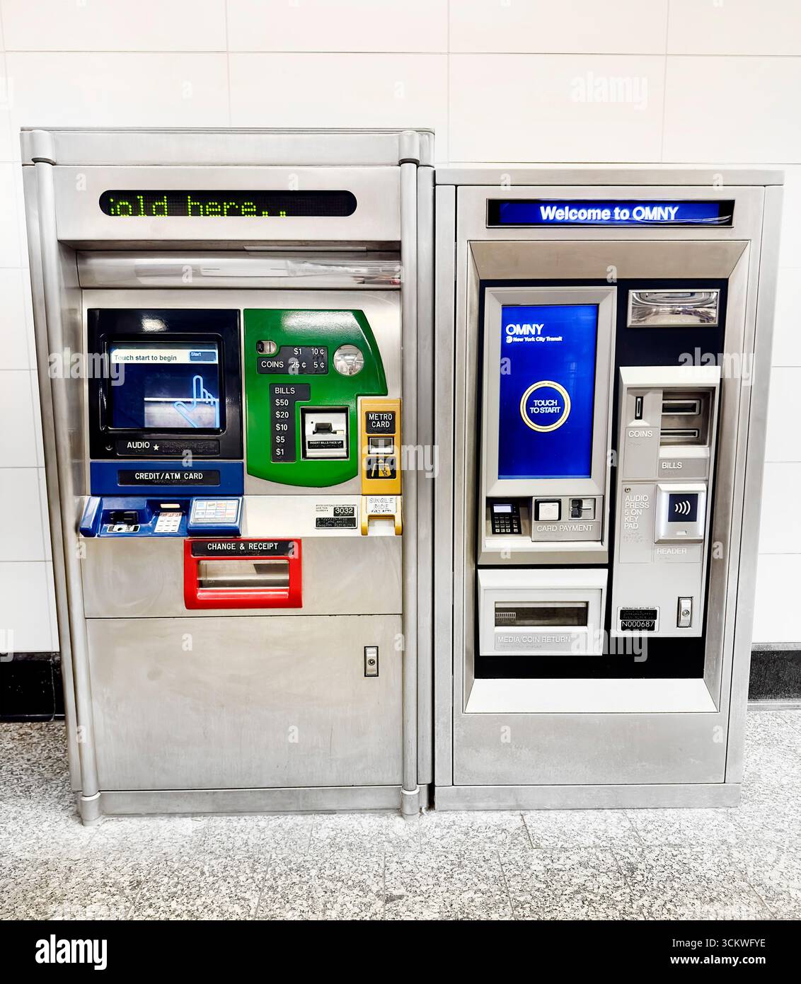 Subway station payment kiosks, Lexington Avenue-63rd street subway ...