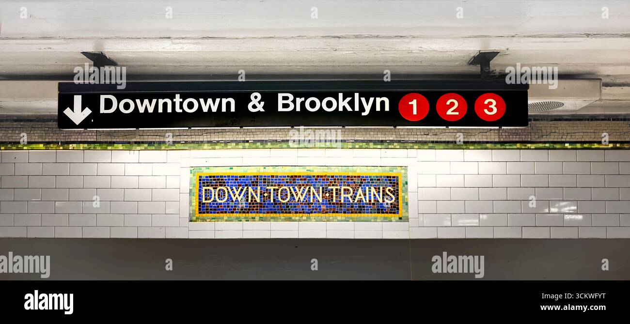 Times Square-42nd Street subway station interior, Manhattan, New York ...