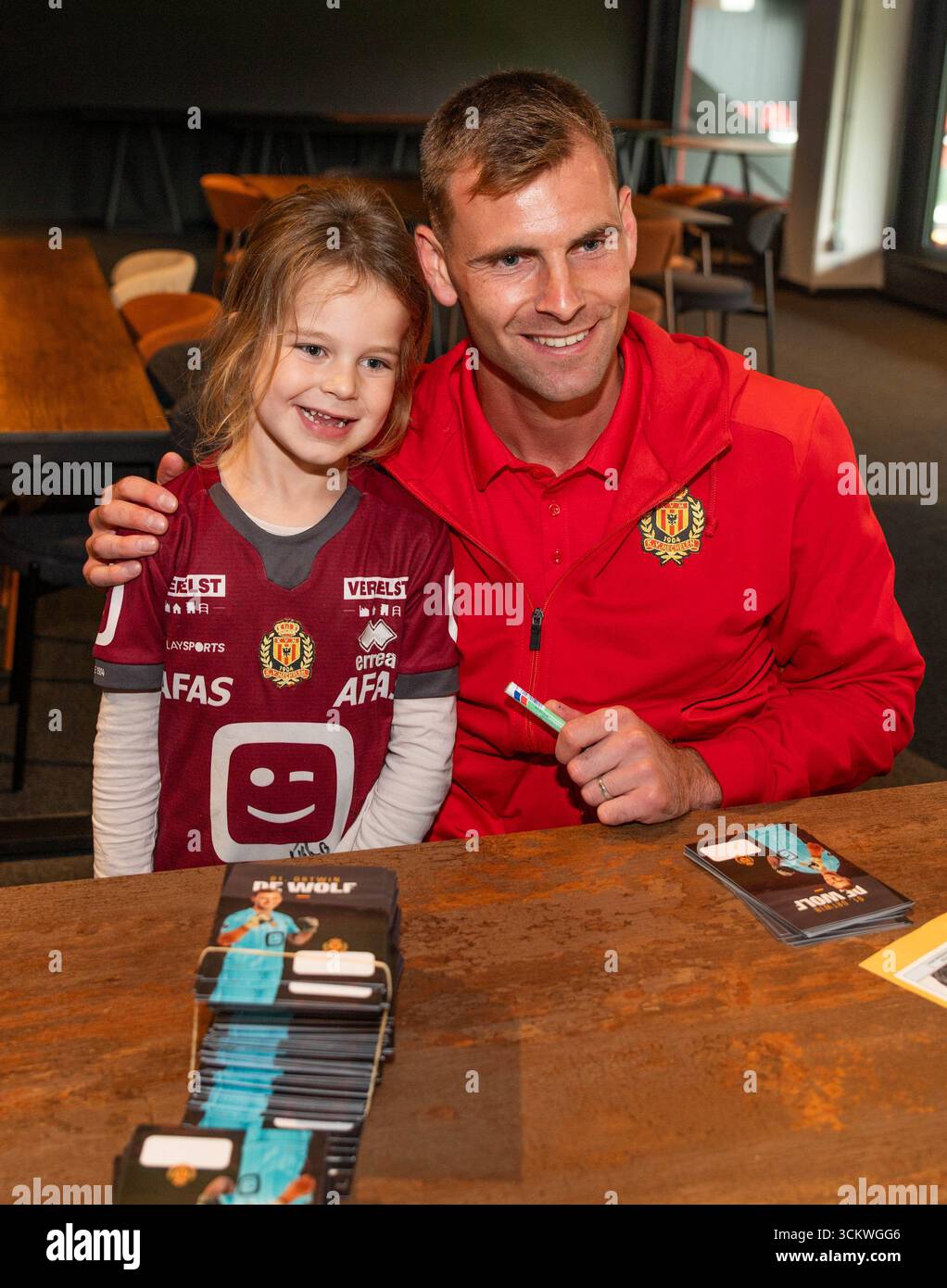 Mechelen's goalkeeper Ortwin De Wolf pictured during the fan day of JPL ...