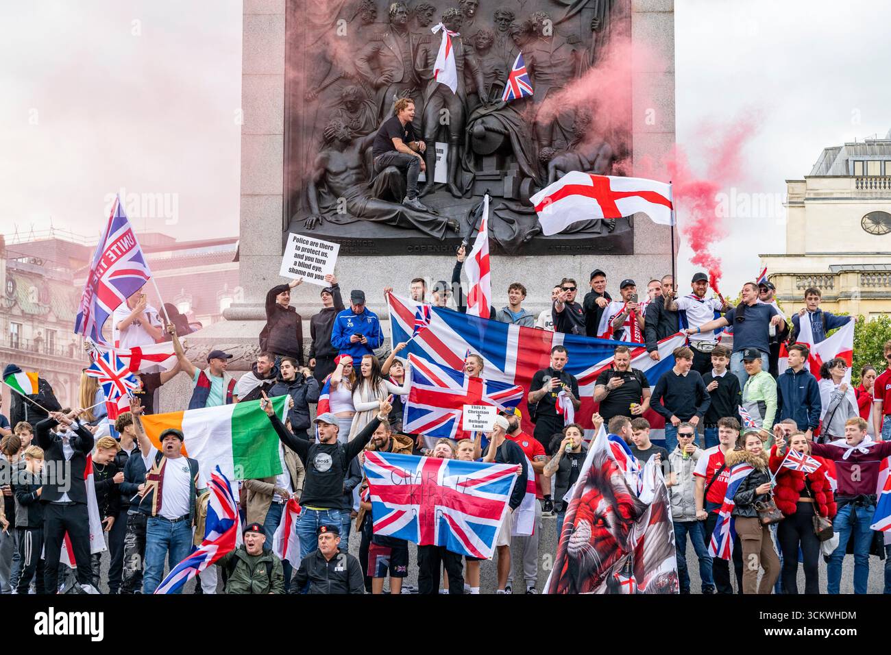 London, UK. 13 September 2025. People at a ‘Unite the Kingdom ...
