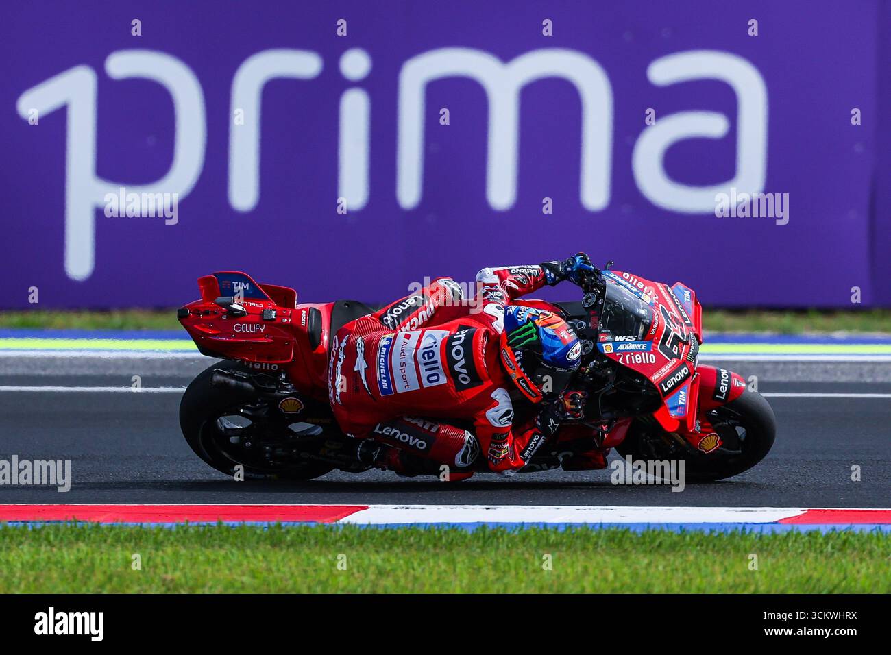 Francesco Pecco Bagnaia of Italy and Ducati Lenovo Team seen during ...