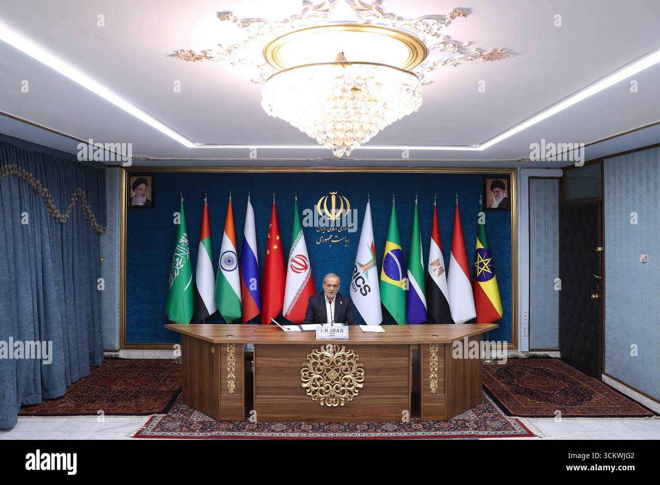 Iran President Attends Extraordinary Meeting Of BRICS Leaders September ...
