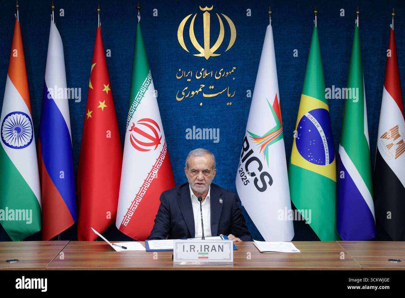Iran President Attends Extraordinary Meeting Of BRICS Leaders September ...