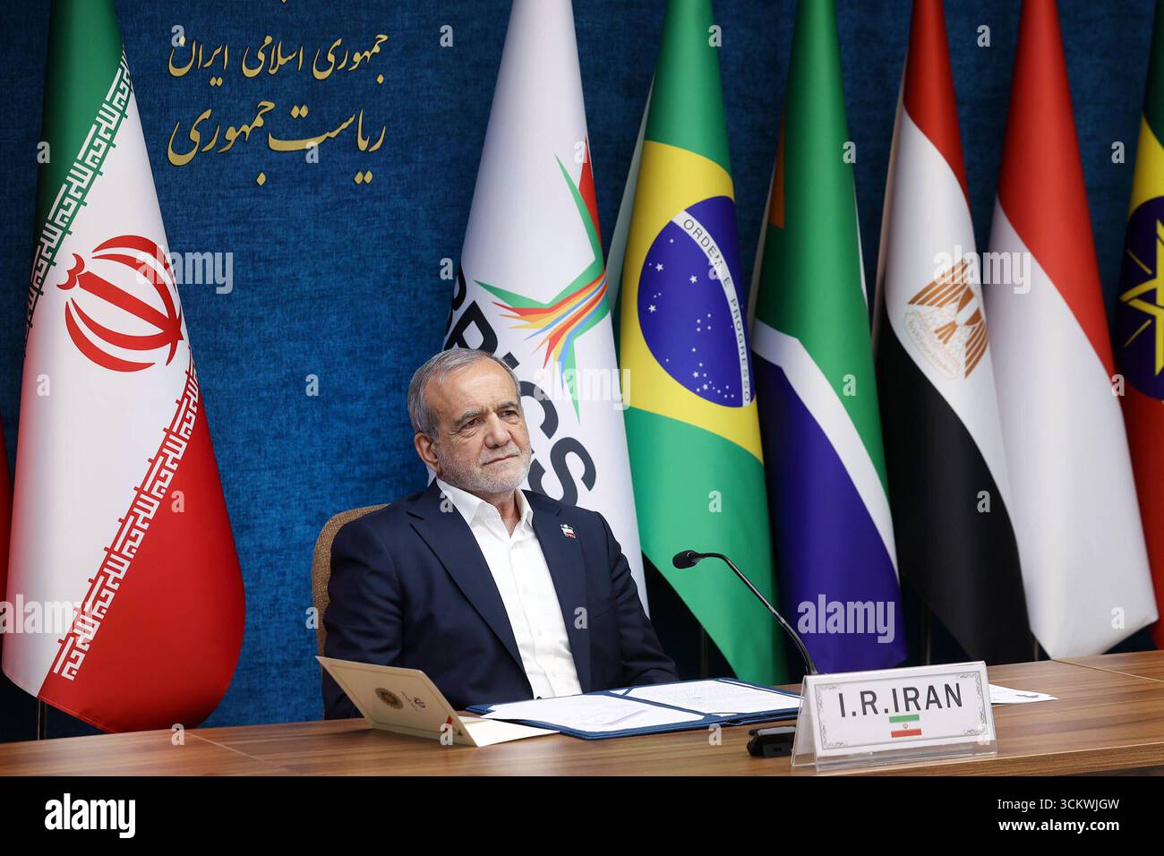 Iran President Attends Extraordinary Meeting Of BRICS Leaders September ...