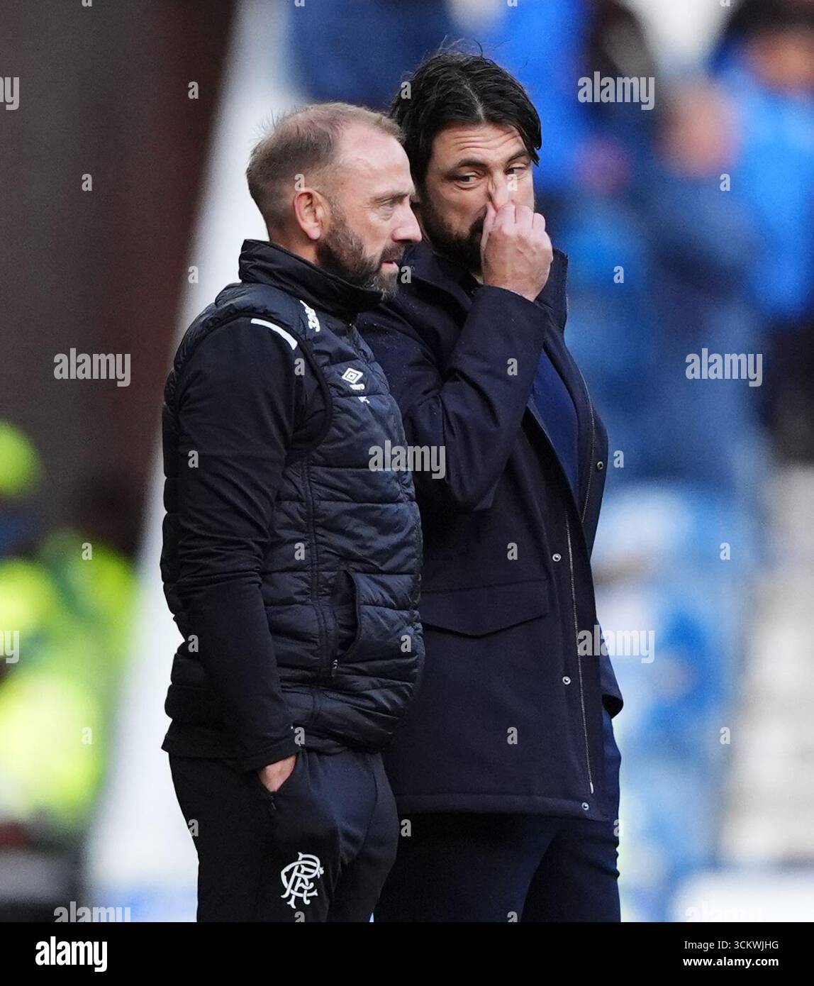 Rangers Manager Russell Martin right And His Assistant Manager Matt