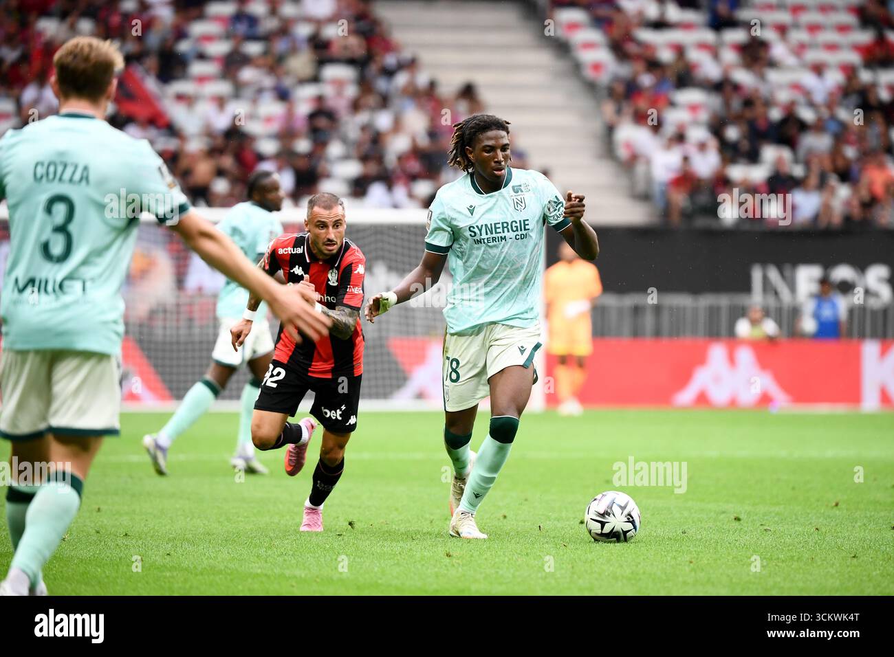 78 Tylel TATI (fcn) during the Ligue 1 McDonald's match between Nice ...