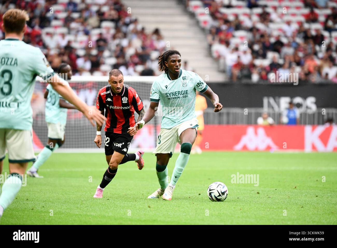 78 Tylel TATI (fcn) during the Ligue 1 McDonald's match between Nice ...