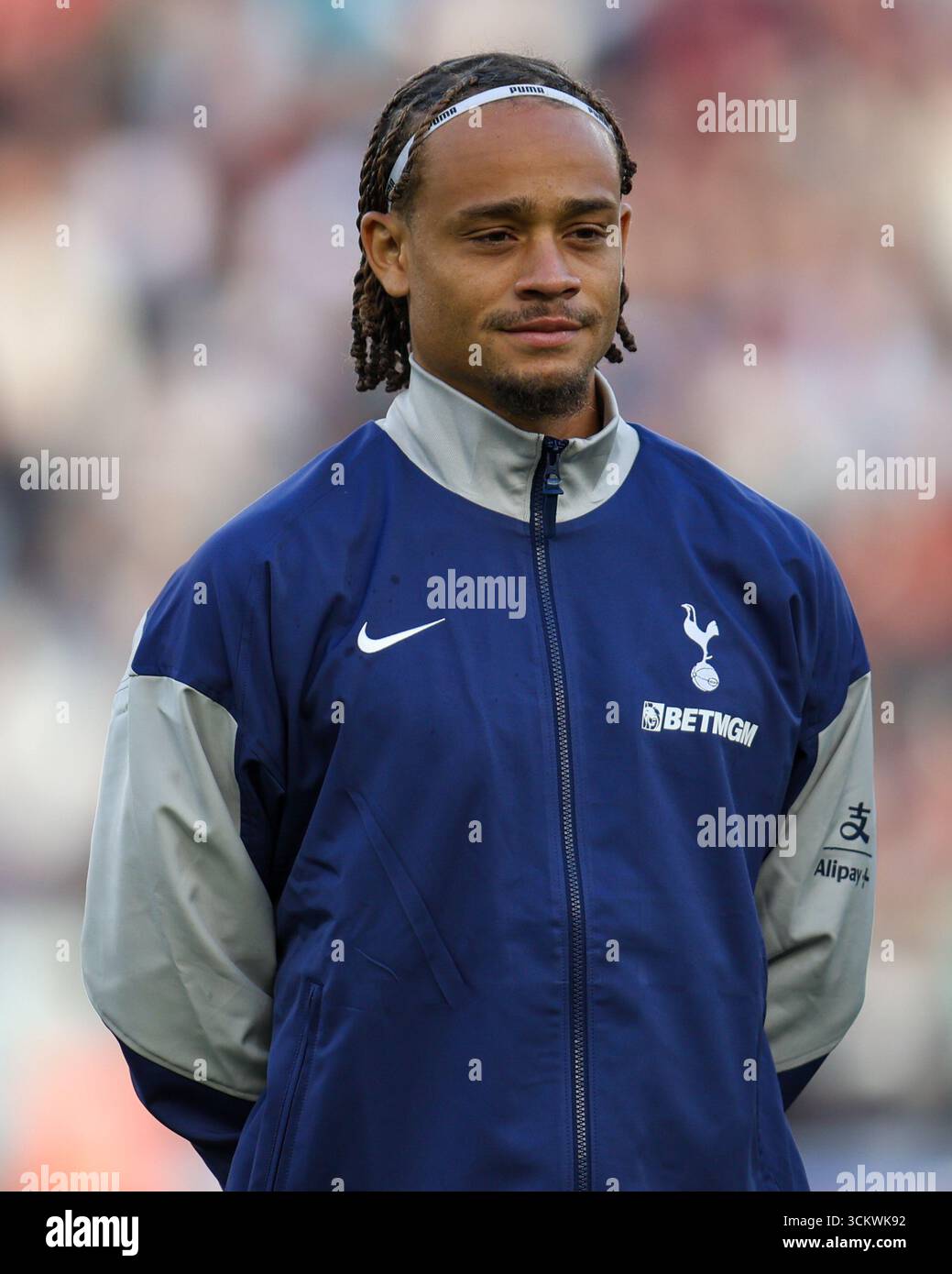Xavi Simons of Tottenham Hotspur during the Premier League match ...