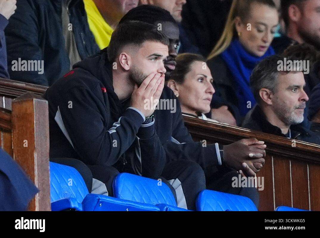 Rangers' Nicolas Raskin sitting in the stands during the William Hill ...